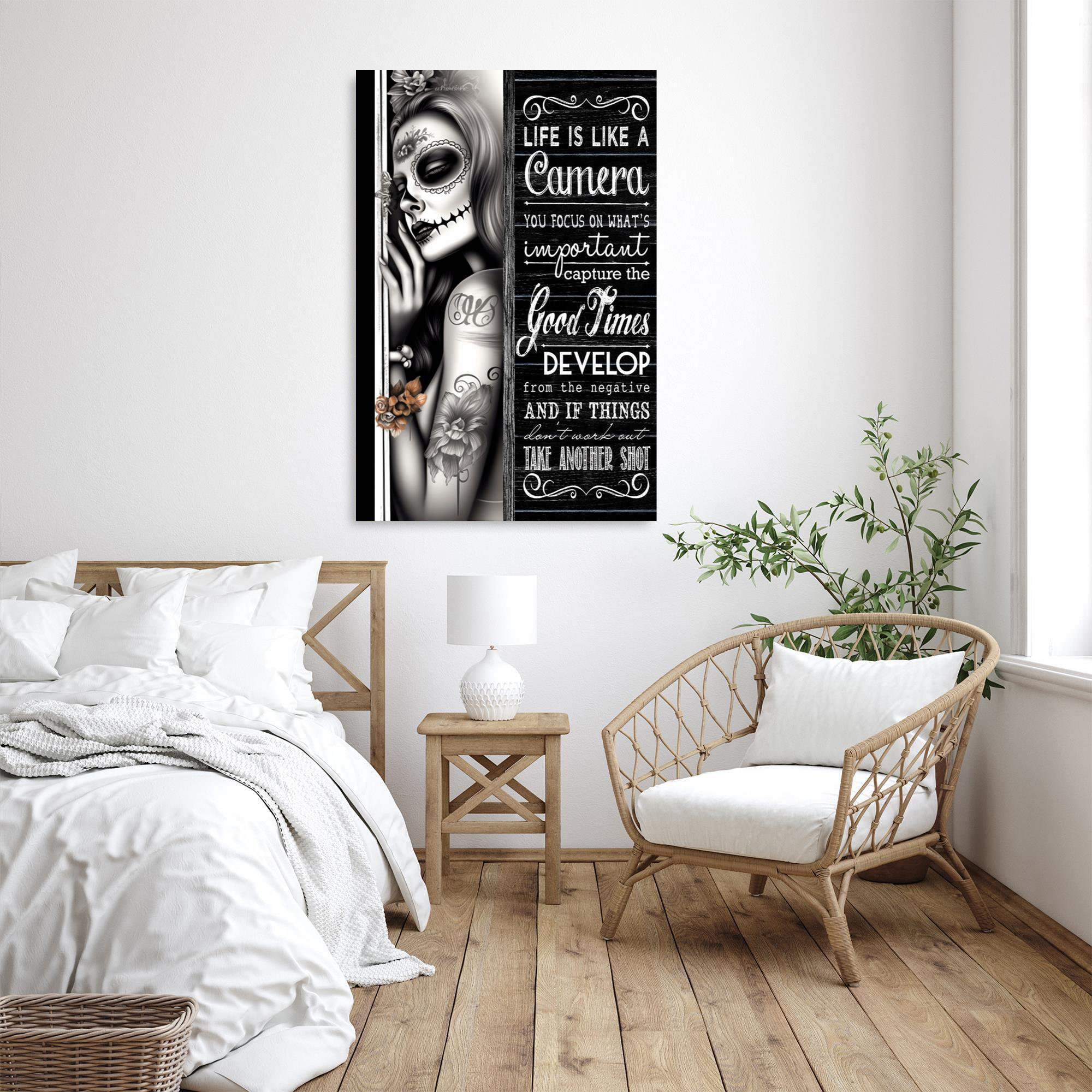 Trinx Woman Life Is Like Camera - 1 Piece Rectangle Grap Woman Life Is Like Camera | Wayfair